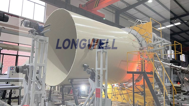 DN1000-3000 HDPE/PP/HDPE spiral wound tank extrusion machines